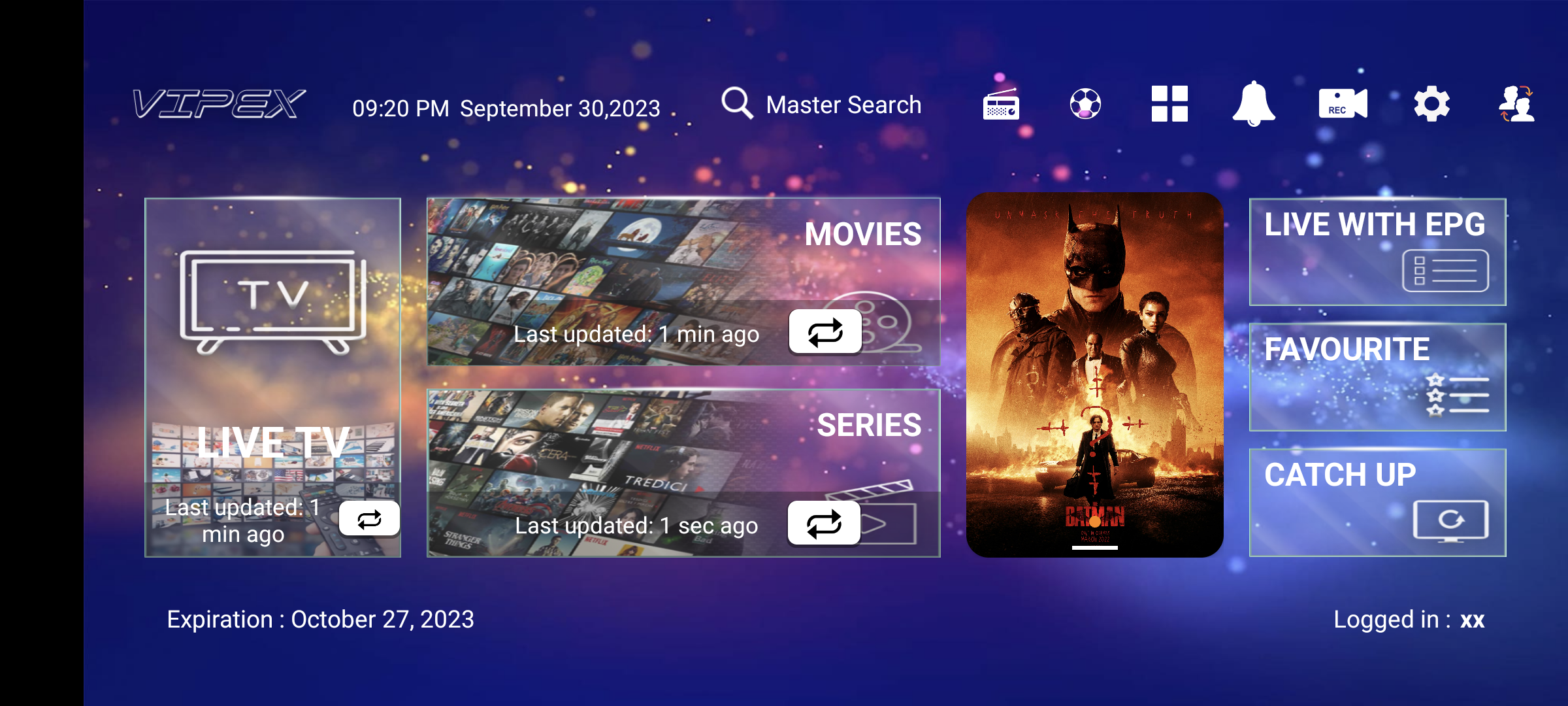 DOWNLOAD - Smarters Vipex with ads and sports | Script Market Forums